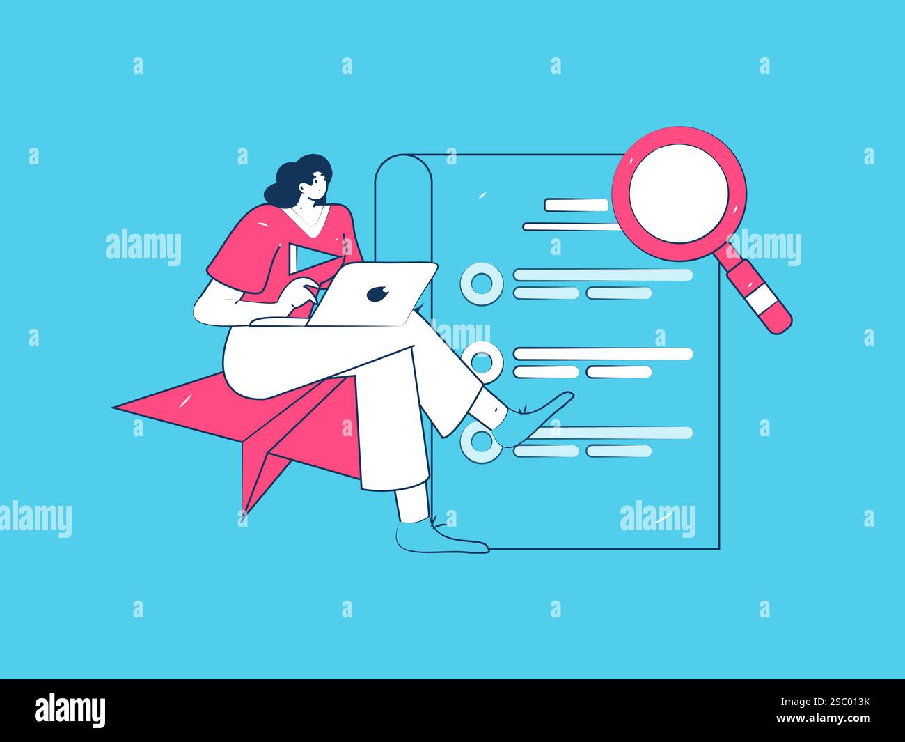 Communicate with consultants flat vector character concept operation ...