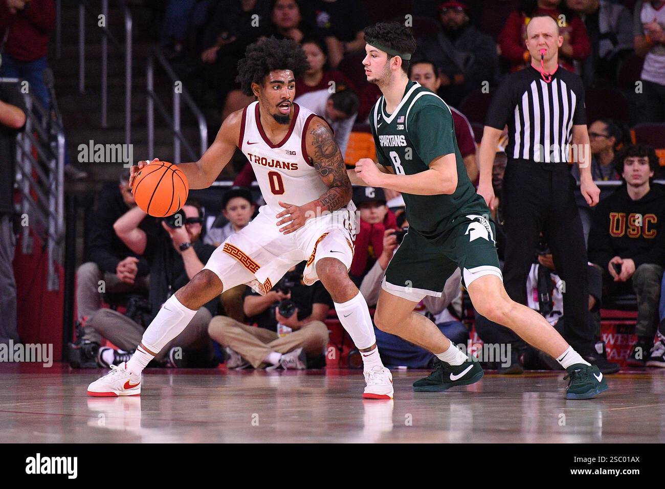 LOS ANGELES, CA - FEBRUARY 01: USC Trojans forward Saint Thomas (0 ...