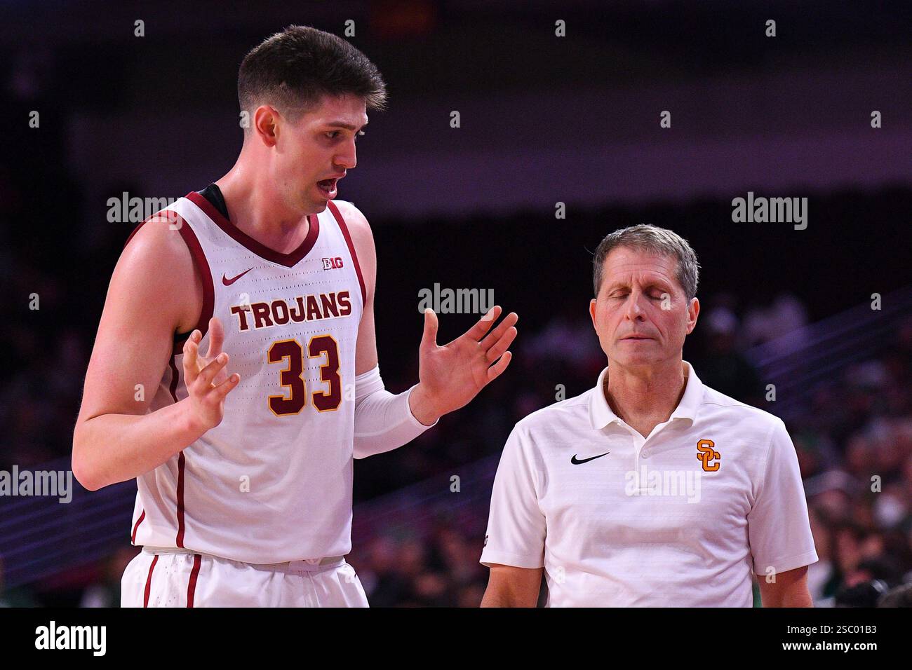 LOS ANGELES, CA - FEBRUARY 01: USC Trojans forward Josh Cohen (33 ...