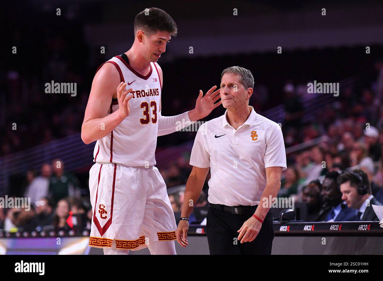 LOS ANGELES, CA - FEBRUARY 01: USC Trojans forward Josh Cohen (33 ...