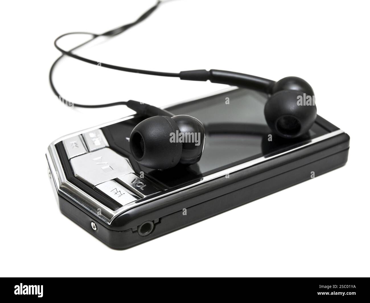 Modern media player over the white background Stock Photo - Alamy