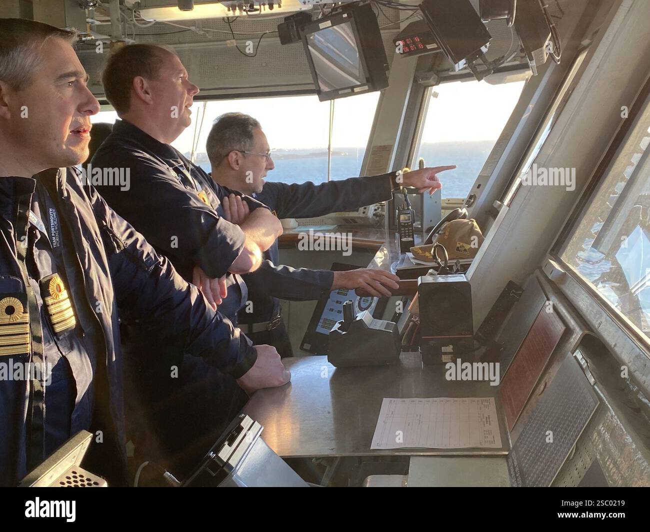 His Majesty’s Naval Base Portsmouth CO Visits Ford (7522202 Stock Photo ...