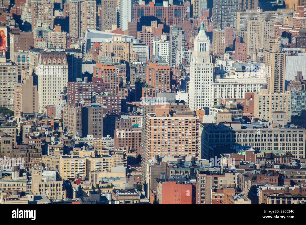 The East 14th street and Irving place historical clock tower and the ...