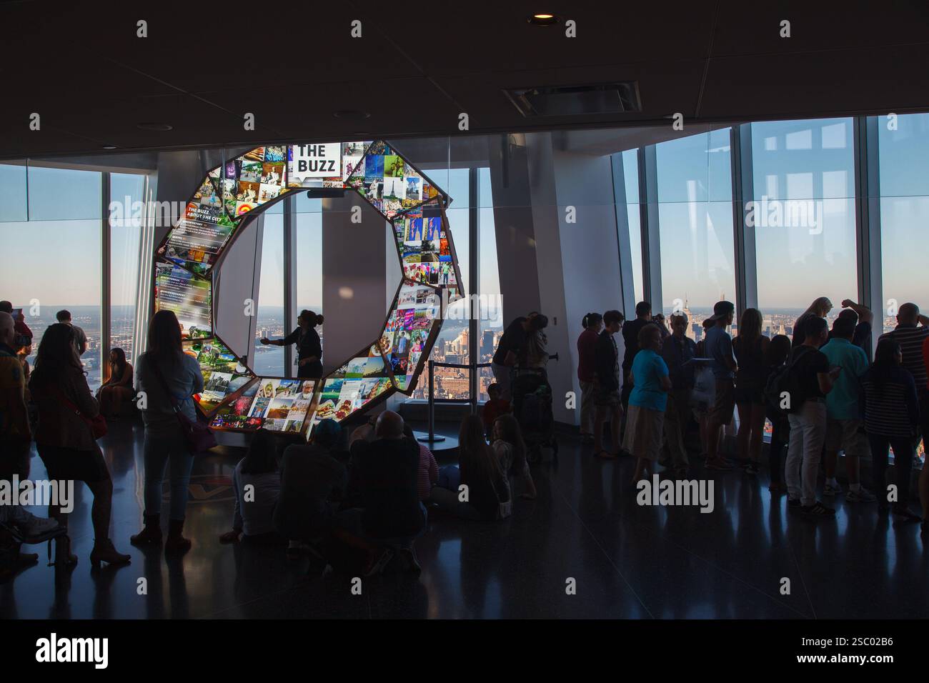The One World Observatory at the top of One World Center skyscraper ...