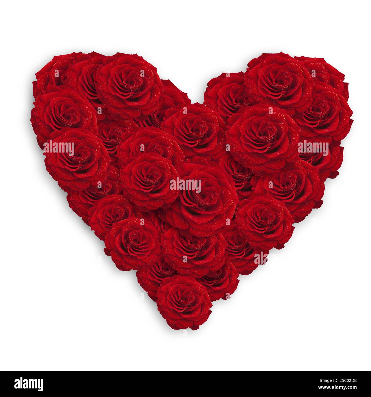 Hearts and roses Cut Out Stock Images & Pictures - Alamy