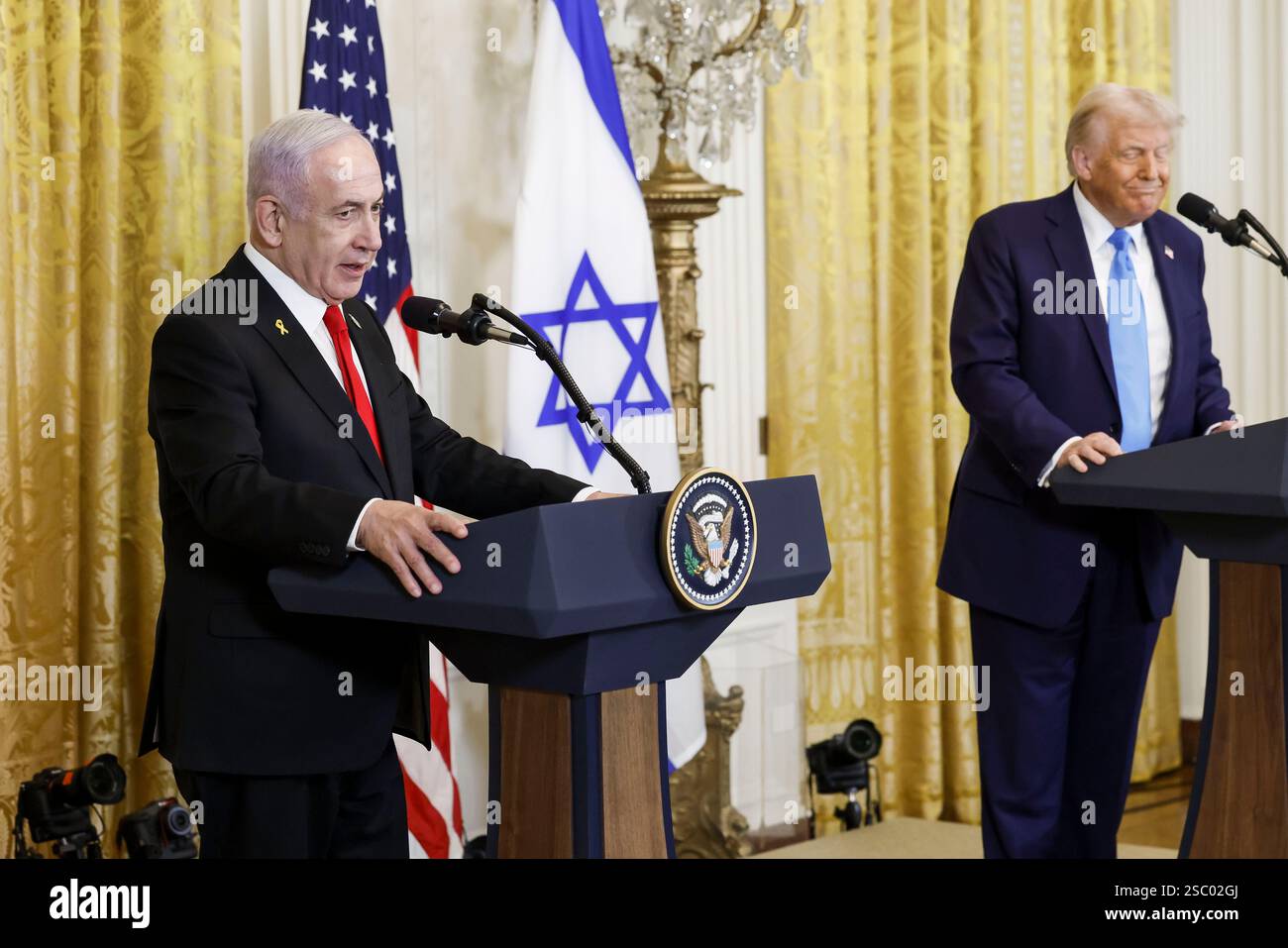 Washington, DC, USA. 04th Feb, 2025. Israeli Prime Minister Benjamin ...