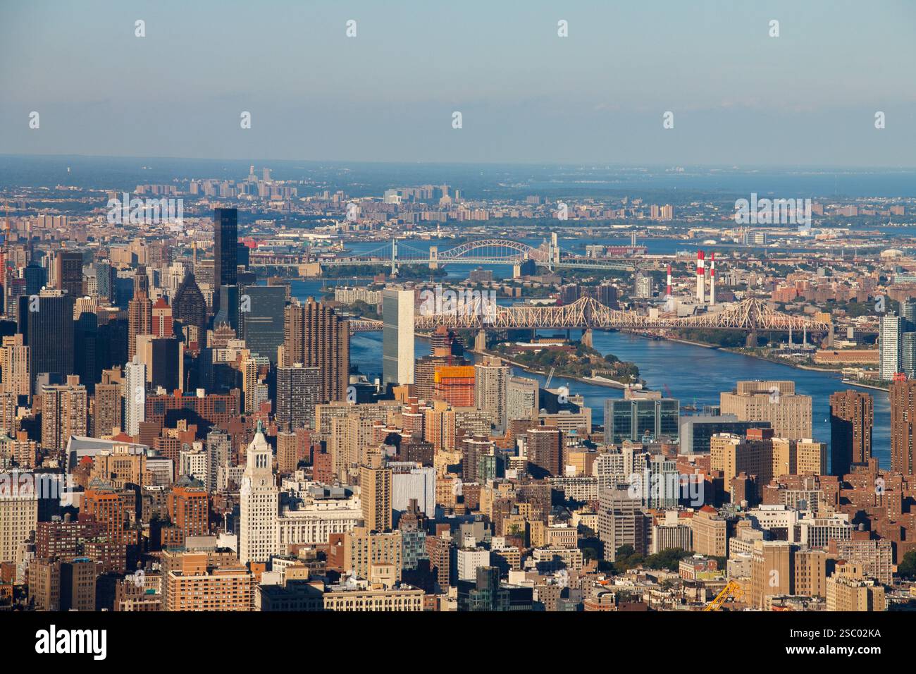 The Skyscrapers of the Midtown Manhattan, Queensboro, Hells Gate and ...