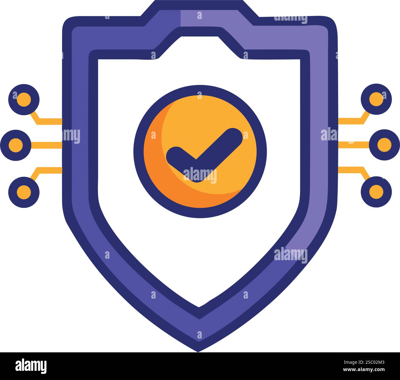 Cybersecurity Shield Icon Stock Vector Image & Art - Alamy