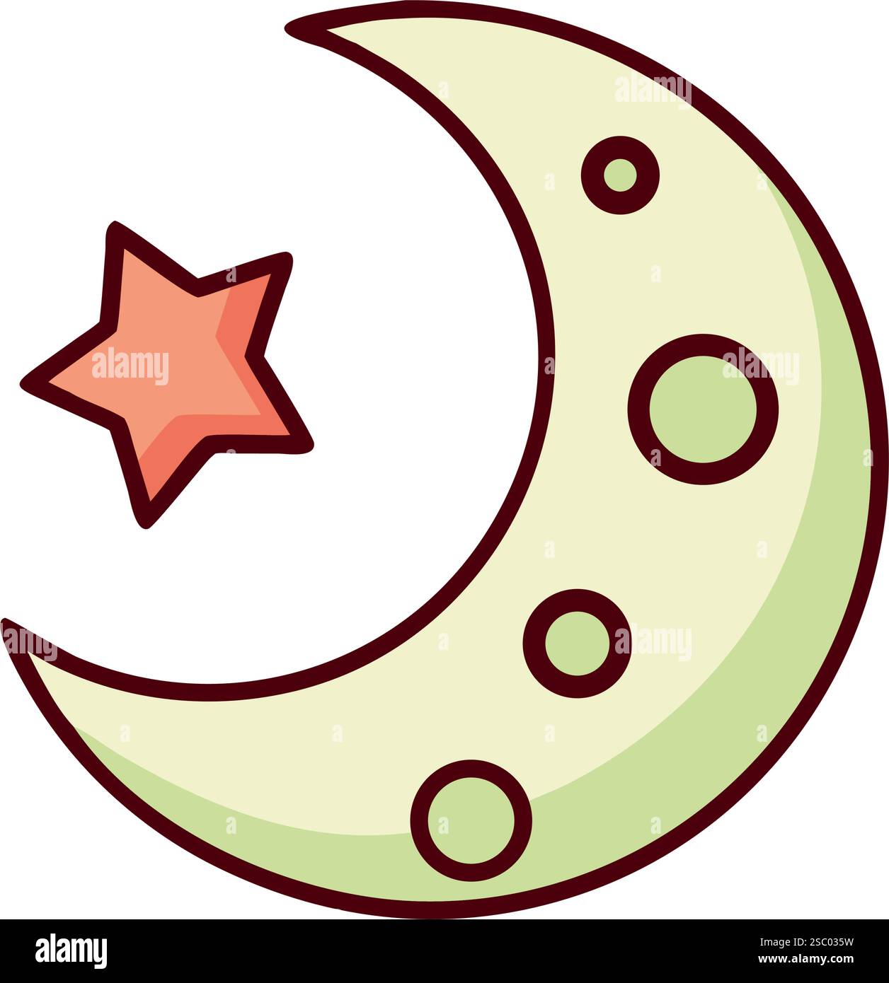 Crescent Moon Icon Stock Vector Image & Art - Alamy