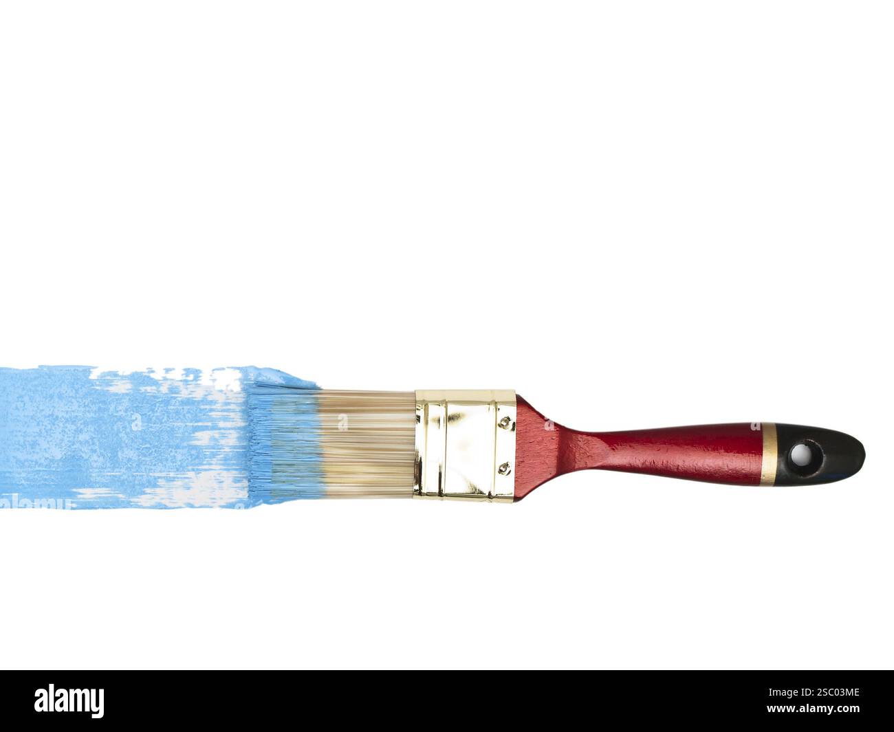 Bristle with blue color against the white background Stock Photo - Alamy