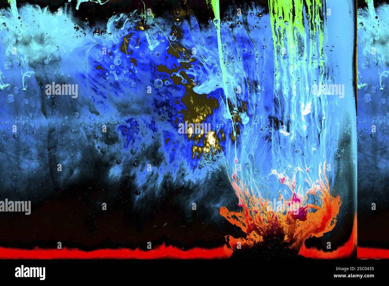 Abstract background from dense paint dissolve in water Stock Photo - Alamy