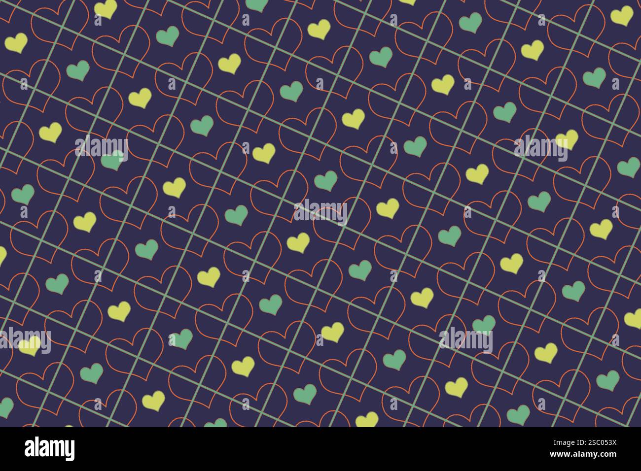 Elegant decorative heart pattern design for fabric, wallpaper, gift ...