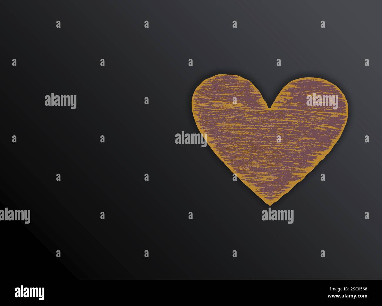 Colorful decorative objects in the shape of a heart Stock Photo - Alamy