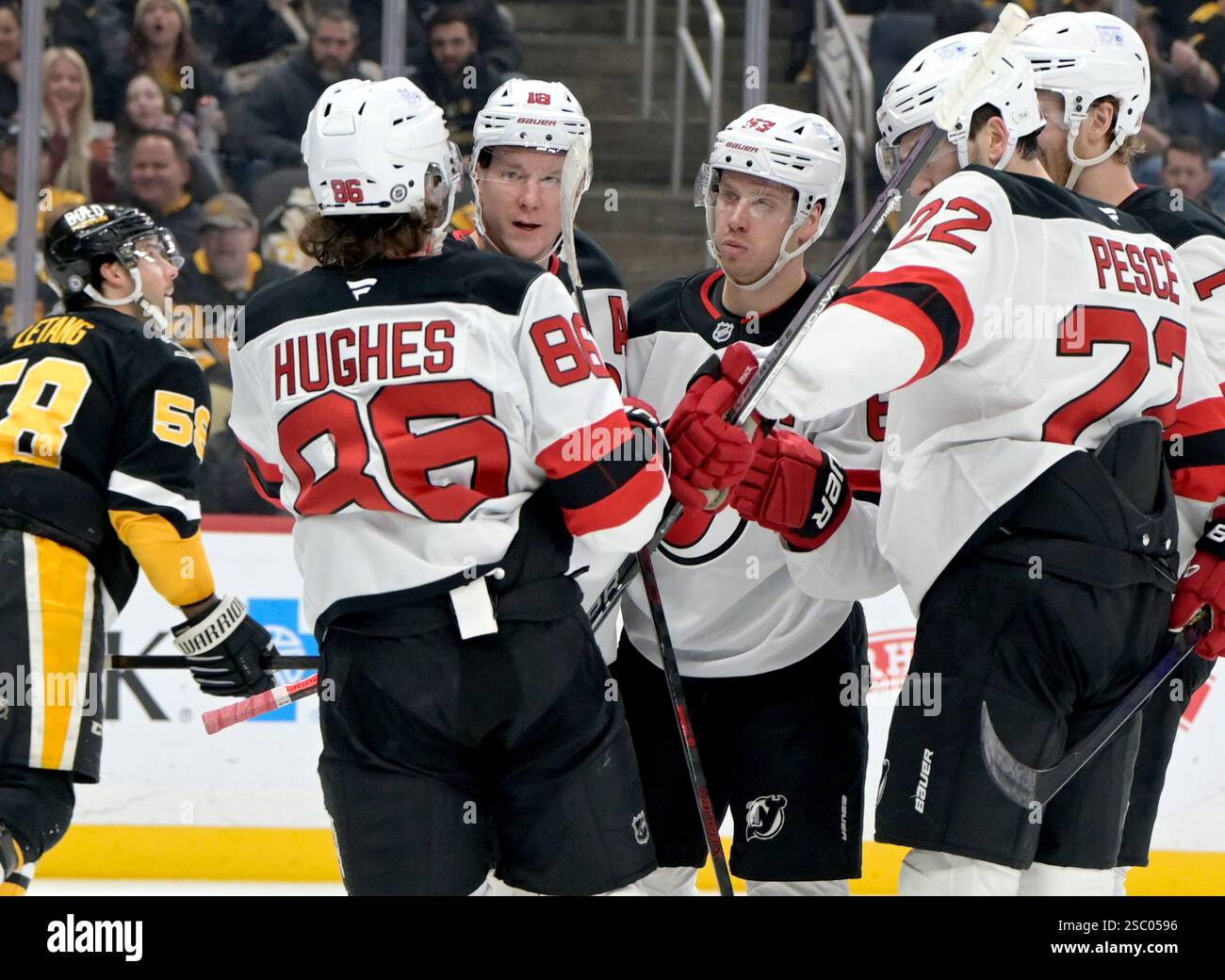 Pittsburgh, United States. 04th Feb, 2025. New Jersey Devils center ...