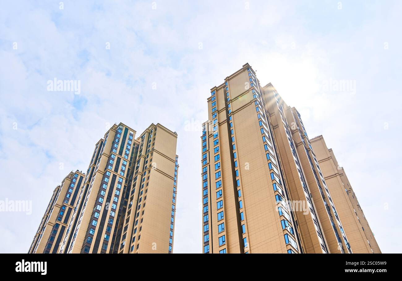 High-rise residential buildings in Chengdu, Sichuan, China Stock Photo ...