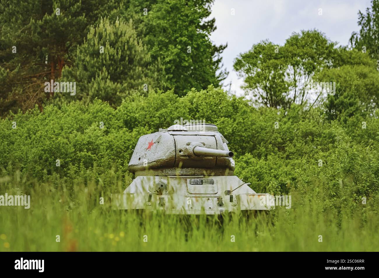 Tank of World War 2 in the Forest Kapisova, Slovakia, Europe Stock ...