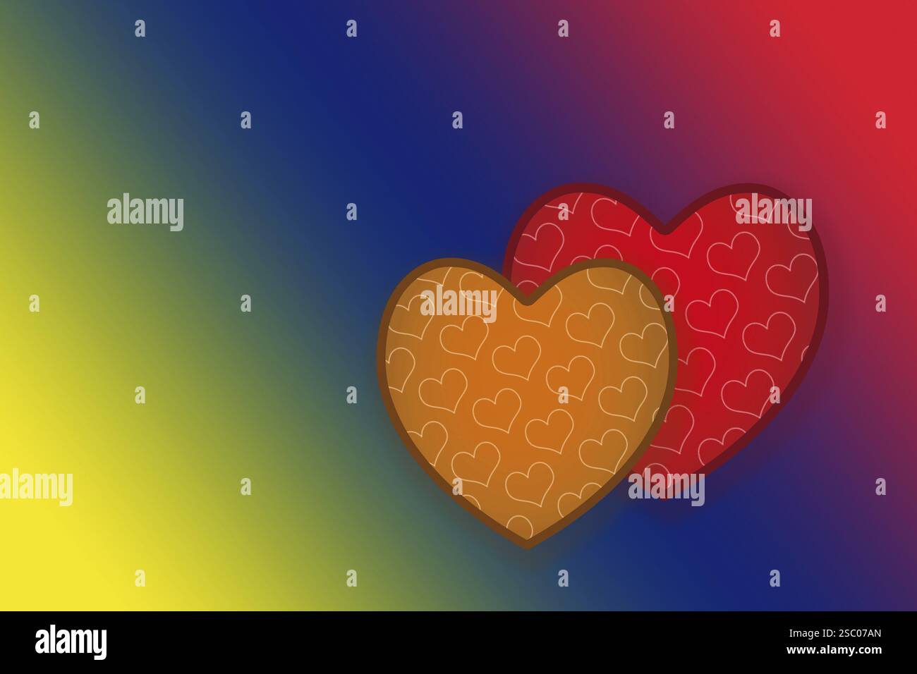 Elegant decorative heart pattern design for fabric, wallpaper, gift ...