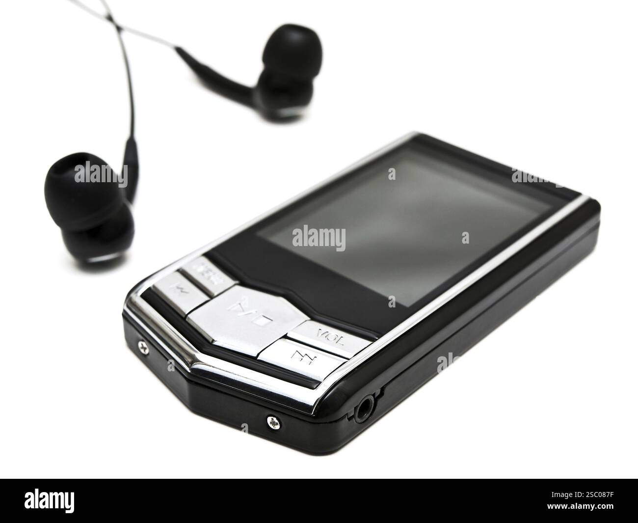 Modern media player over the white background Stock Photo - Alamy