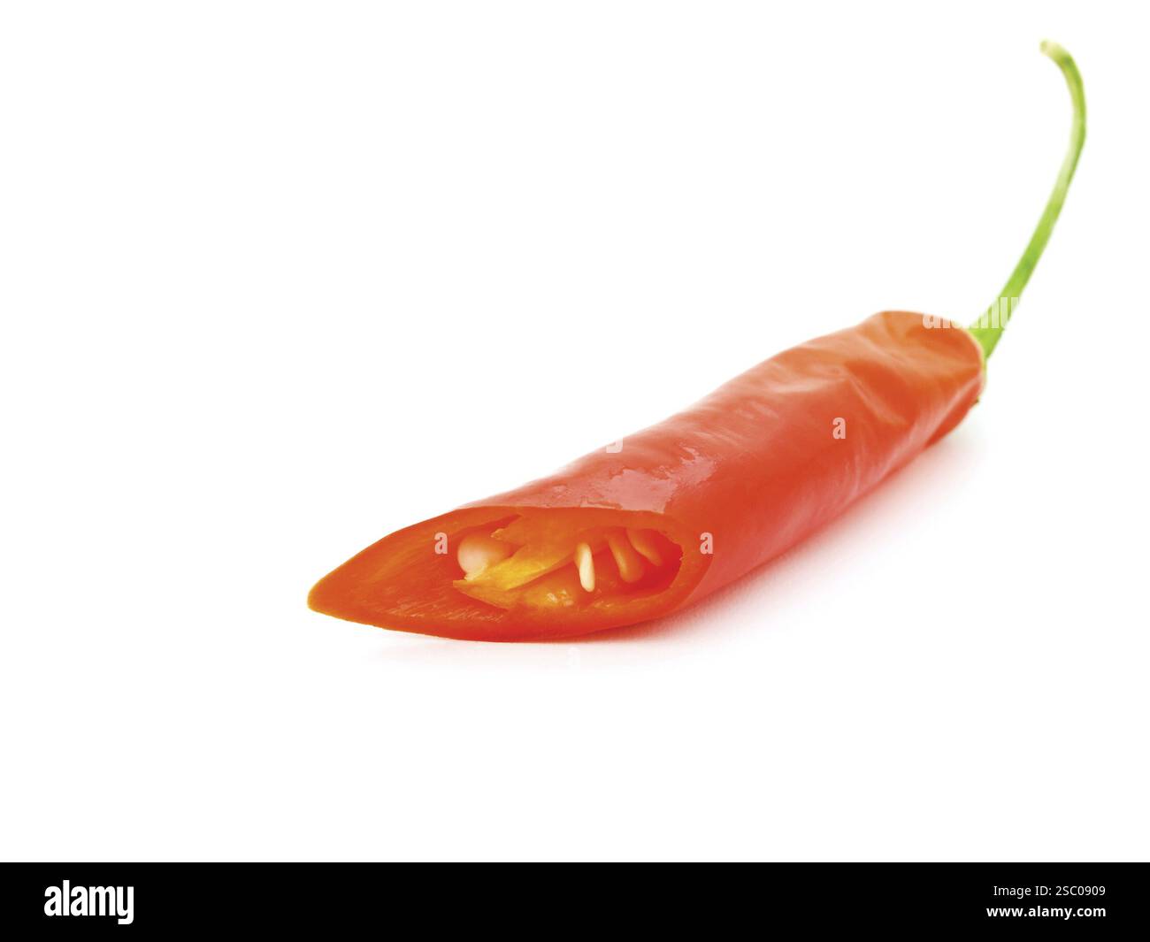 Spicy Pepper Over White Background Stock Photo - Alamy