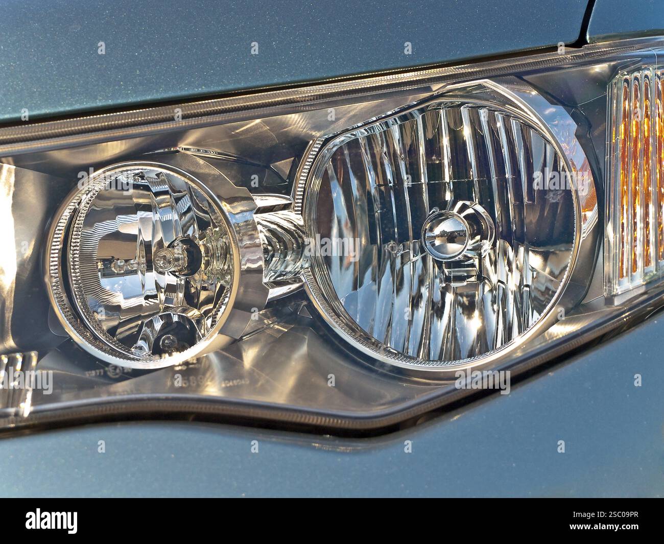 Closeup photo of the modern car headlights Stock Photo - Alamy