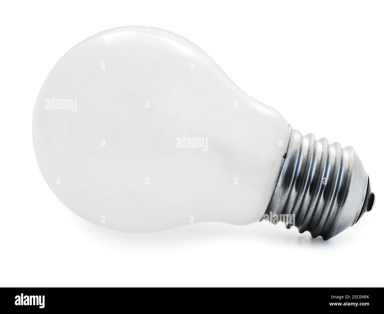 Matt electric light bulb on a white background Stock Photo - Alamy