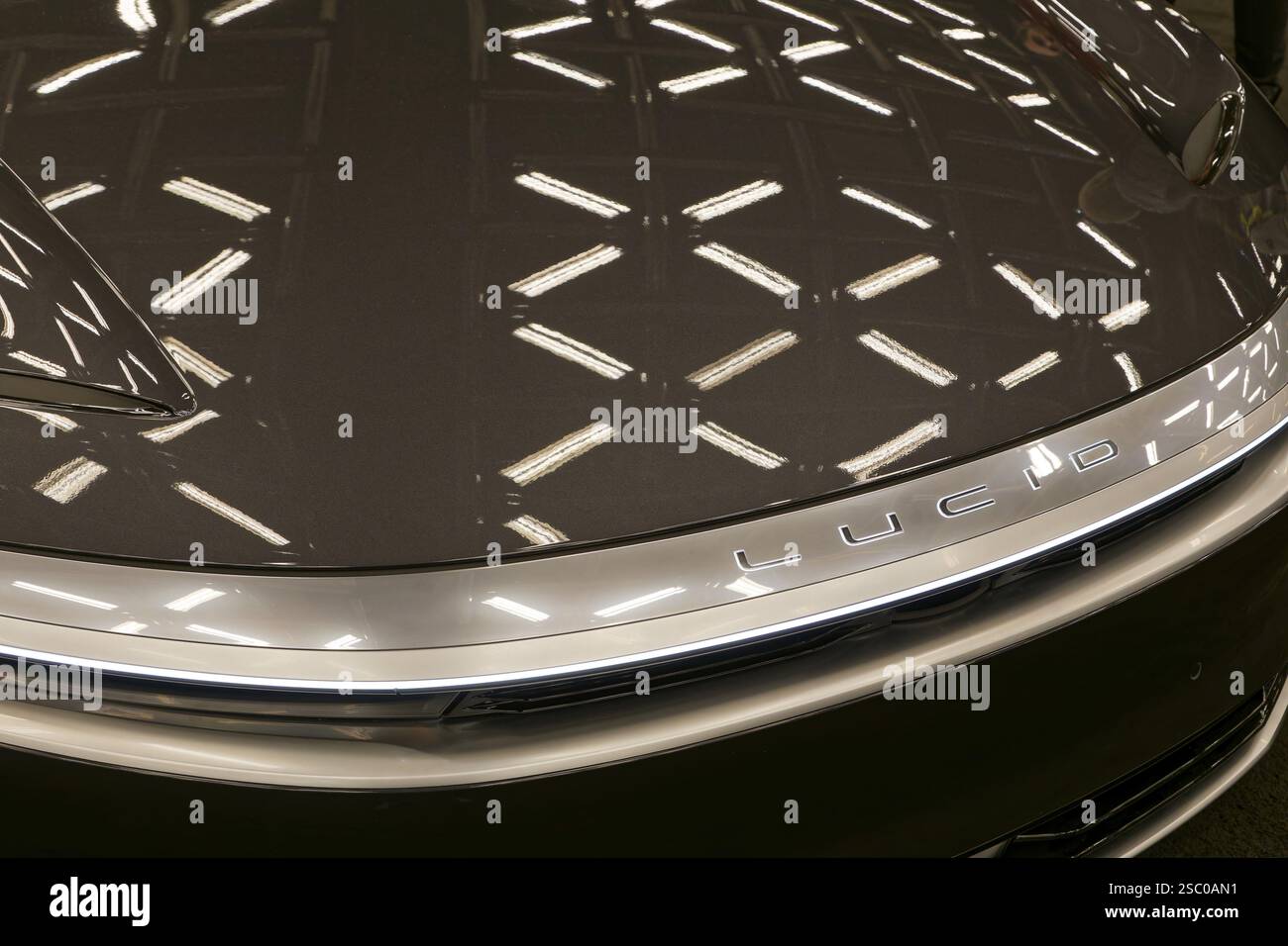Salon Automobile 2025, Lucid car emblem, Convention Centre, Montreal ...