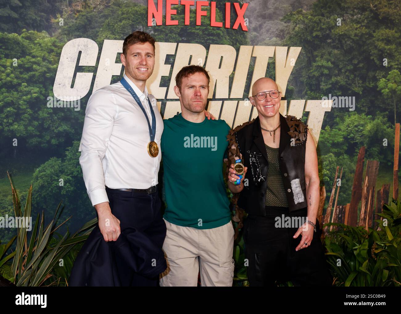 Rory Gibbs, Mark Ormrod and Heather Fisher attend the Celebrity Bear ...