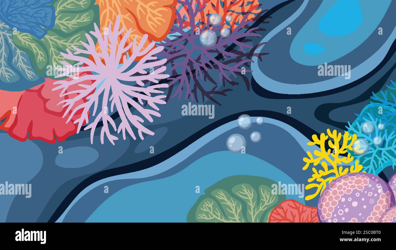 Colorful corals fish in Stock Vector Images - Alamy