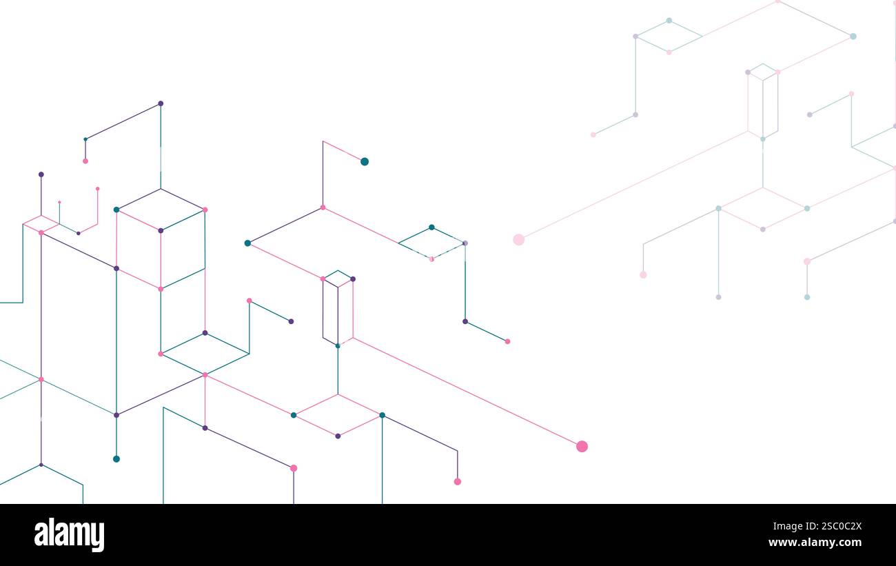 Digital interface network connections data Stock Vector Images - Alamy