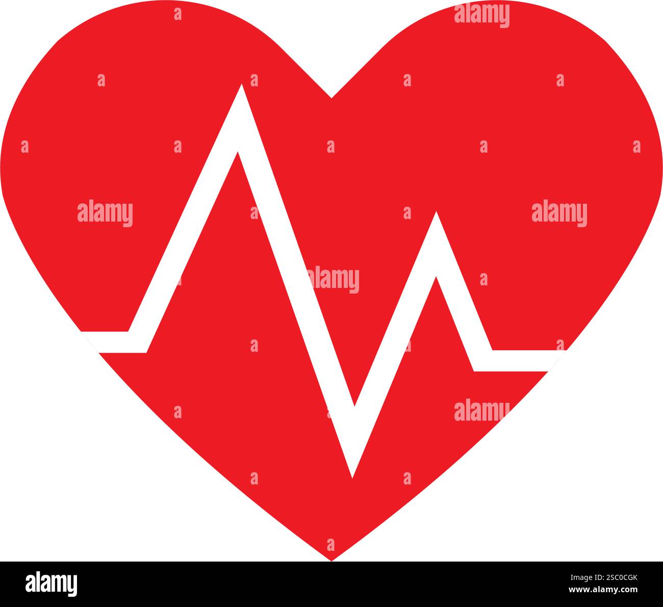 Cardiogram line icon. Cardiology and heartbeat, heart rate measuremen ...