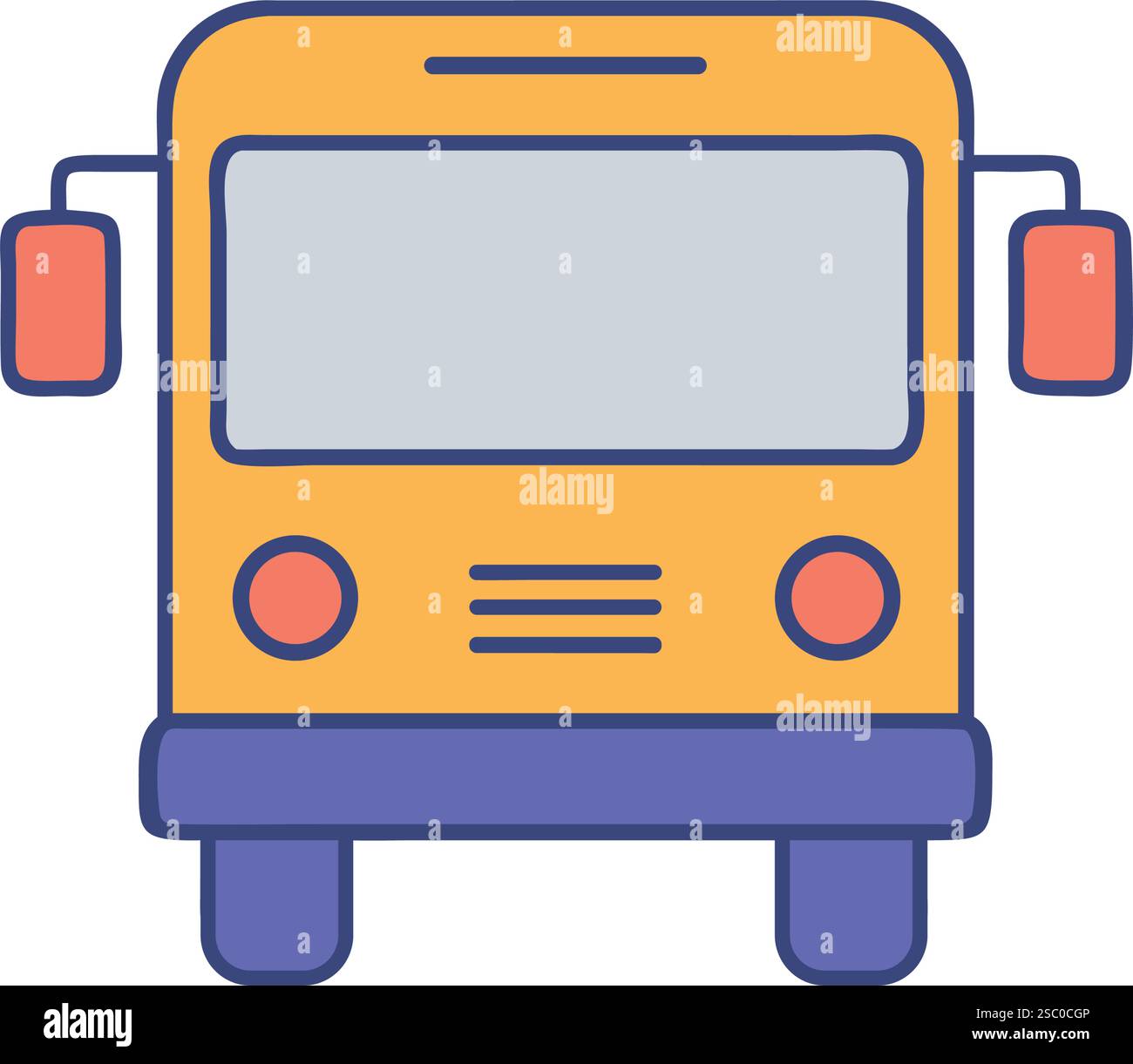 School Bus Front View Icon Stock Vector Image & Art - Alamy