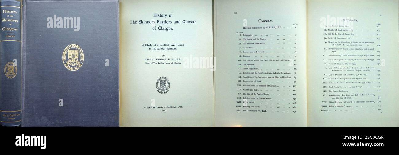 History of The Skinners Furriers and Glovers of Glasgow, by Harry ...