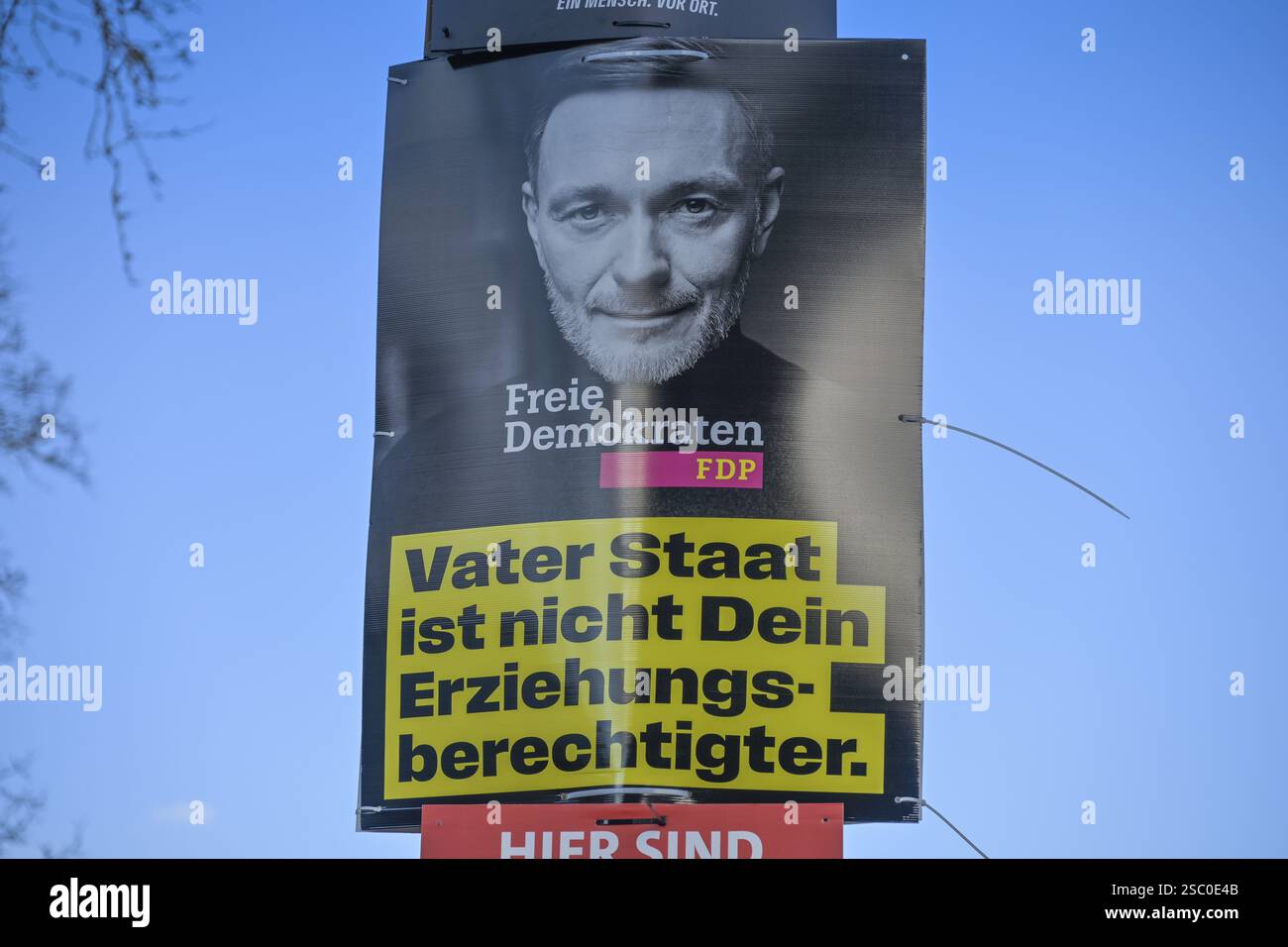 Christian Lindner, Free Democratic Party FDP, Election poster for the ...