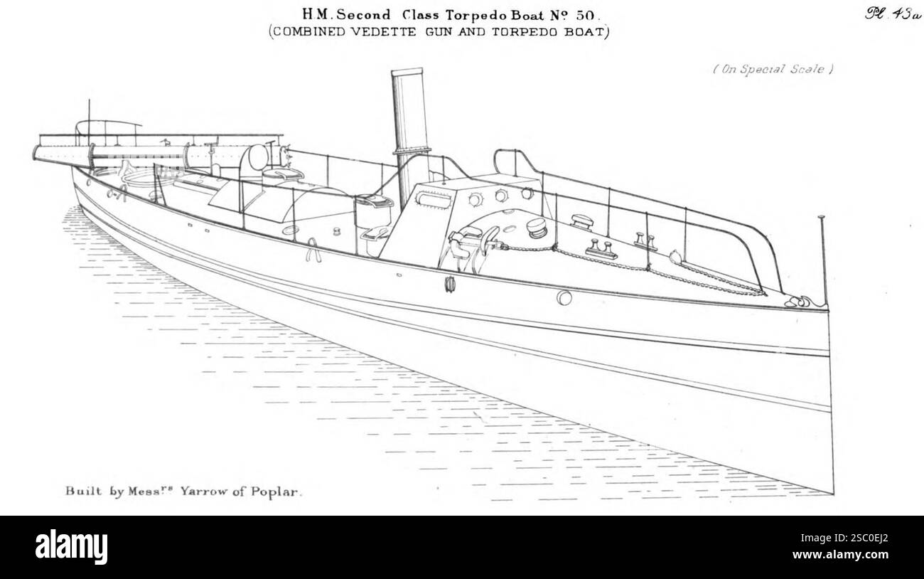 HM Second Class Torpedo Boat No. 50 - Brassey's Naval Annual 1888-9 ...