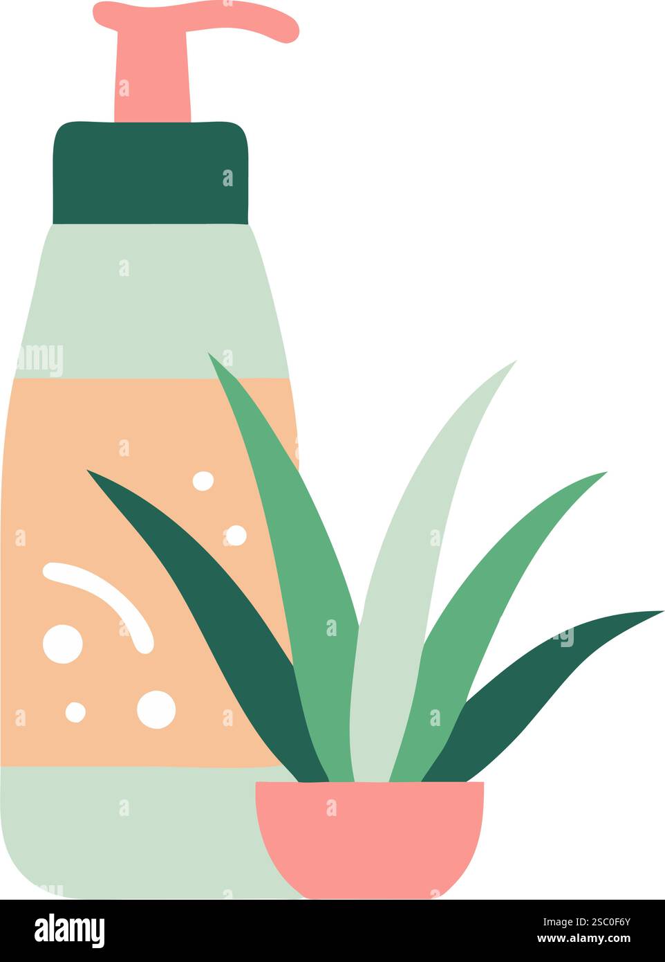 Herbal Liquid Soap Bottle Illustration Stock Vector Image & Art - Alamy
