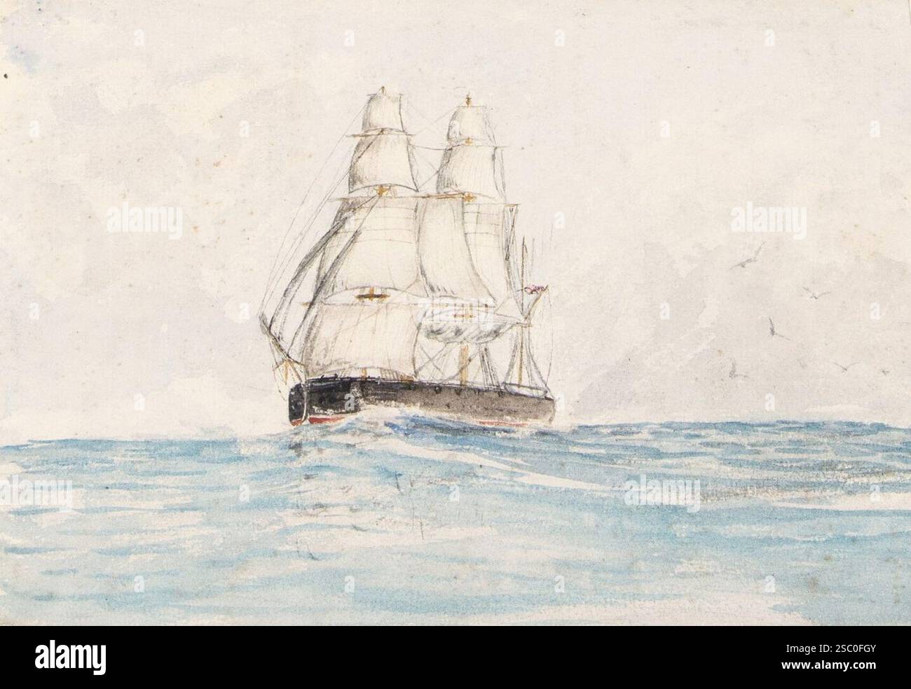 HMS Constance - E.P.F.G. Grant logbook (cropped Stock Photo - Alamy