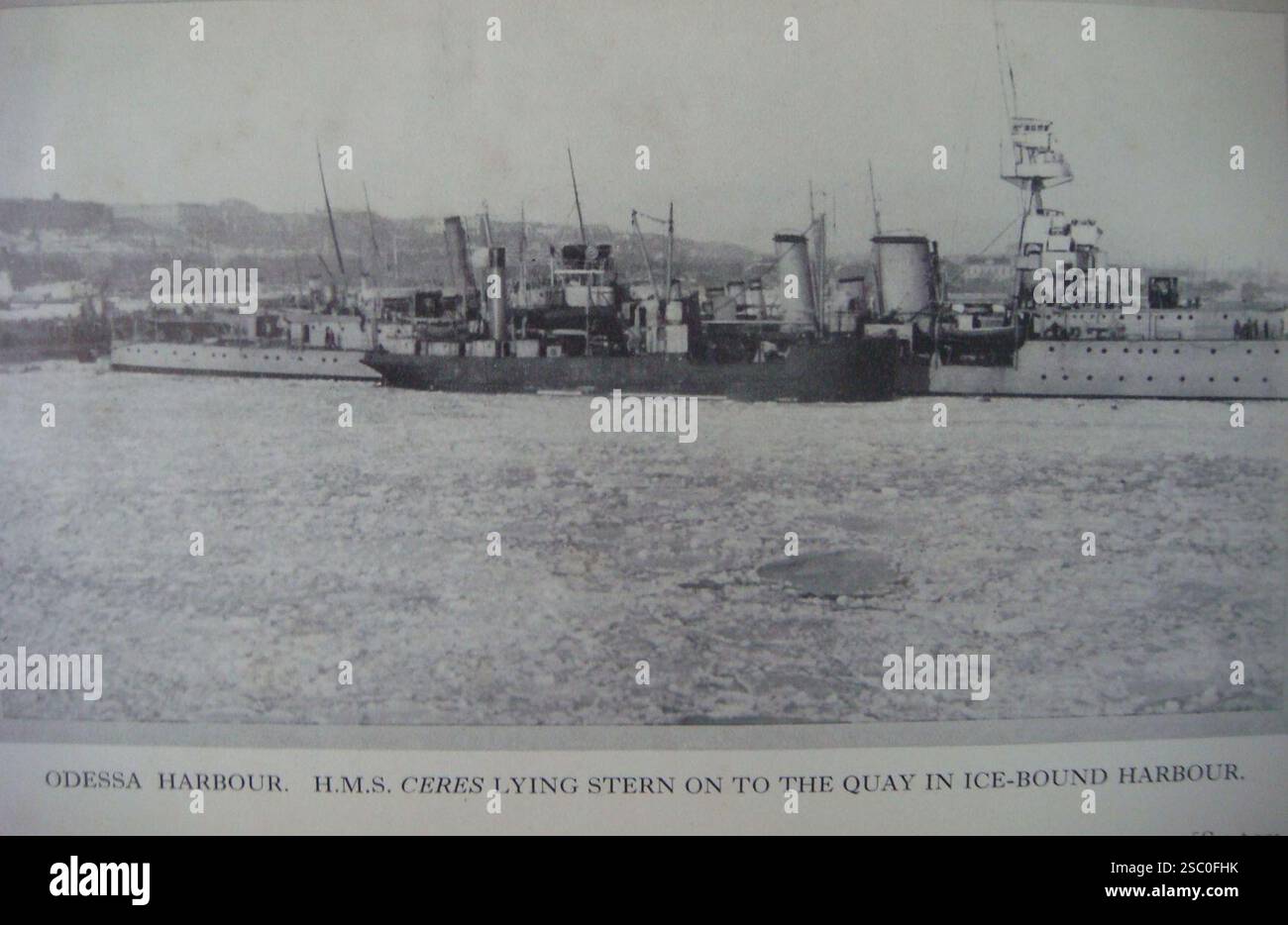 Hms ceres at odessa port Stock Photo - Alamy