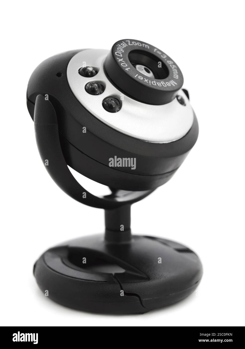 Close up photo of single digital web camera over white Stock Photo - Alamy