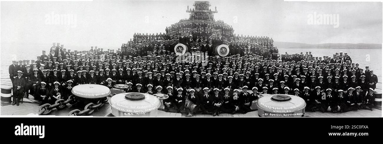 HMS Hood Crew, 1924 (Empire Cruise Stock Photo - Alamy