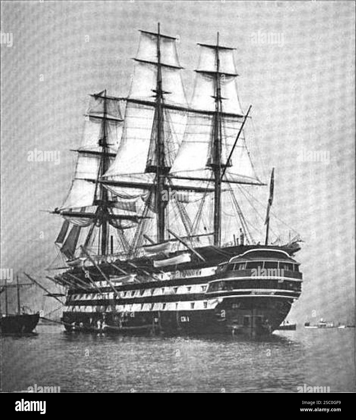 HMS St Vincent Stock Photo - Alamy