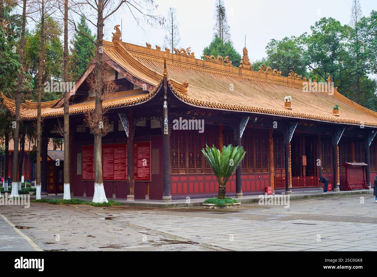 Architecture of Zhaojue Temple in Chengdu, Sichuan, China Stock Photo ...