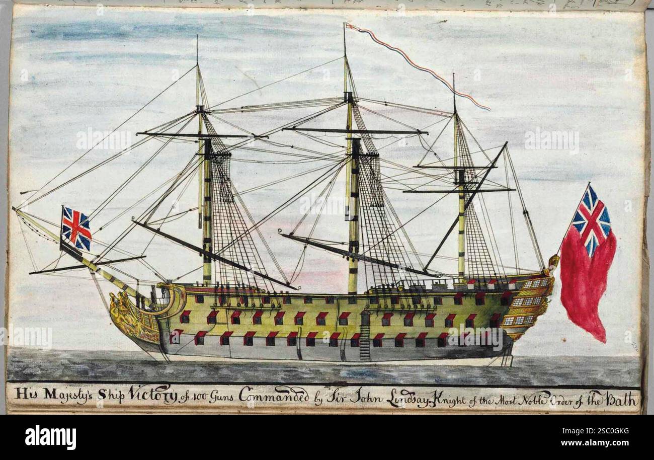 HMS Victory commanded by Sir John Lindsay 1778 (maritime journal of ...