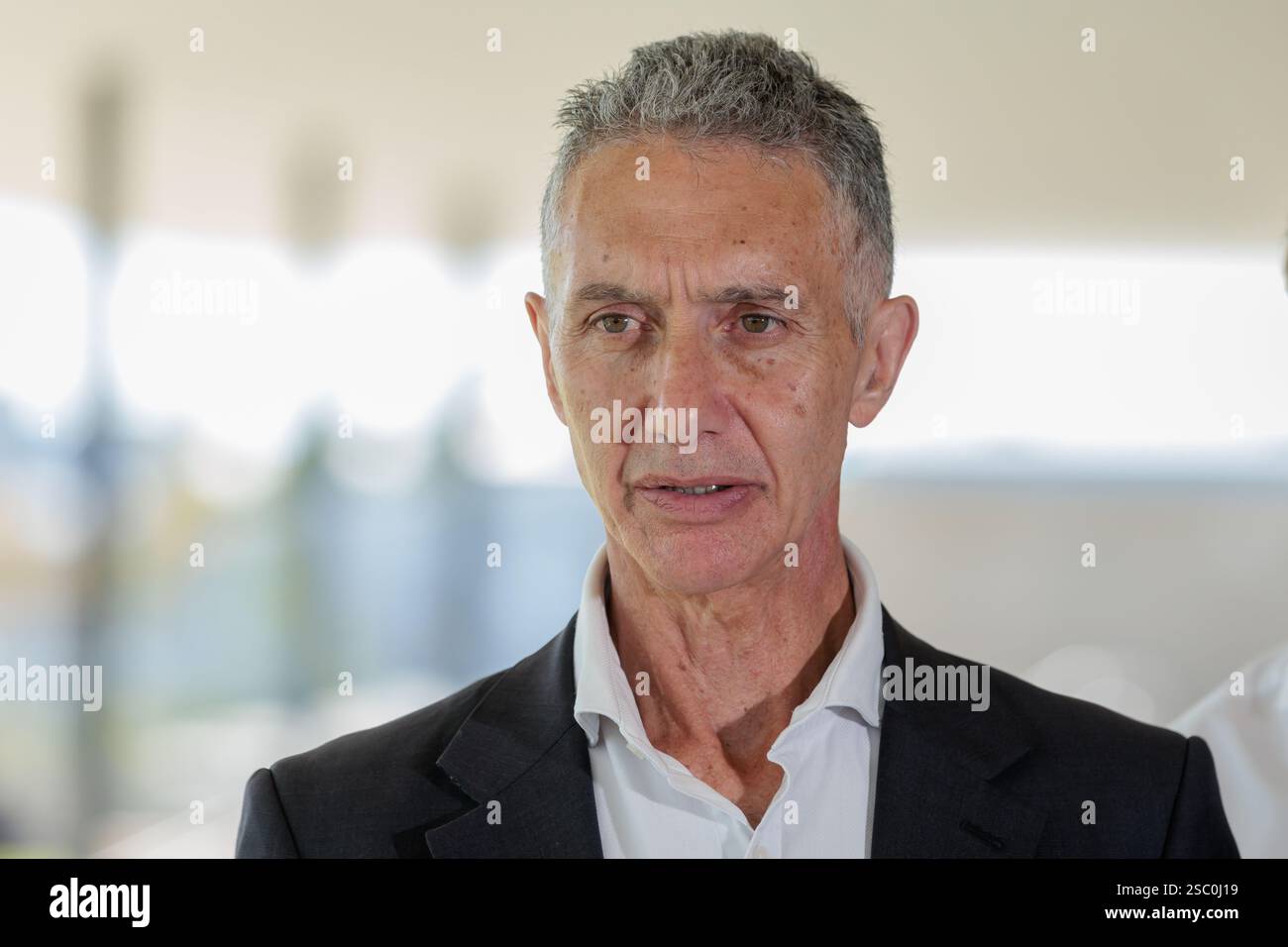 Western Australia Education Minister, Tony Buti speaks during a press ...