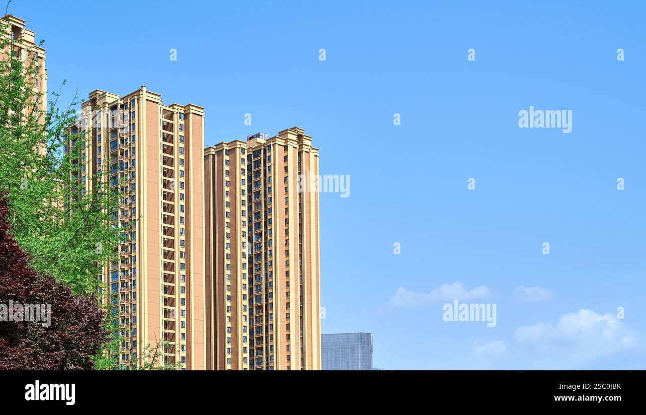 High-rise residential buildings in Chengdu, Sichuan Province, China ...