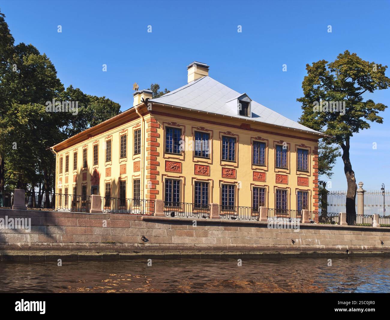 Old historical building at street of fiver Mojka, St. Petersburg Stock ...