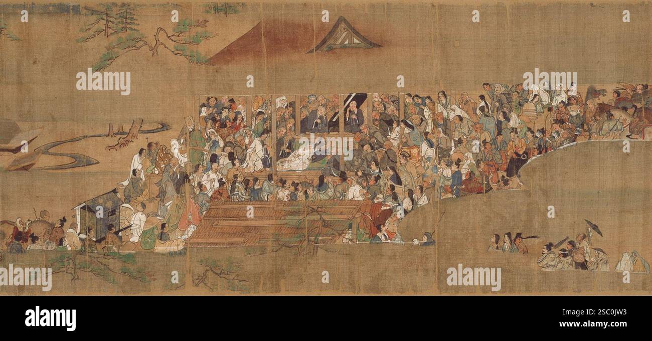 Hogen En’i - Illustrated Biography of Priest Ippen, Vol. 12 Stock Photo ...