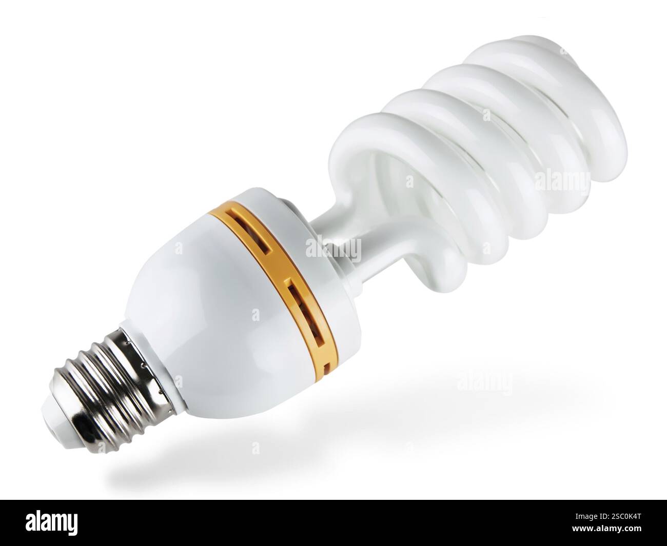 Economic light bulb over the white background Stock Photo - Alamy
