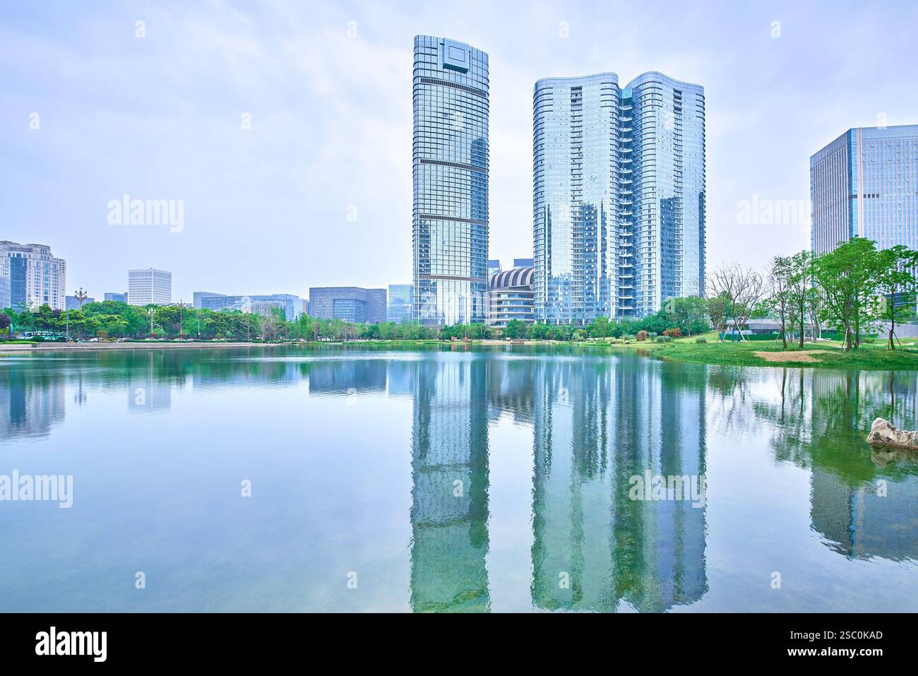 High-rise buildings in Chengdu Financial City, China Stock Photo - Alamy