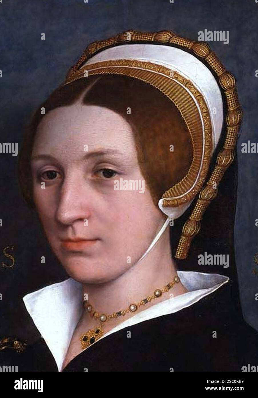 Holbein, Hans (II) - Portrait of a lady, probably of the Cromwell ...