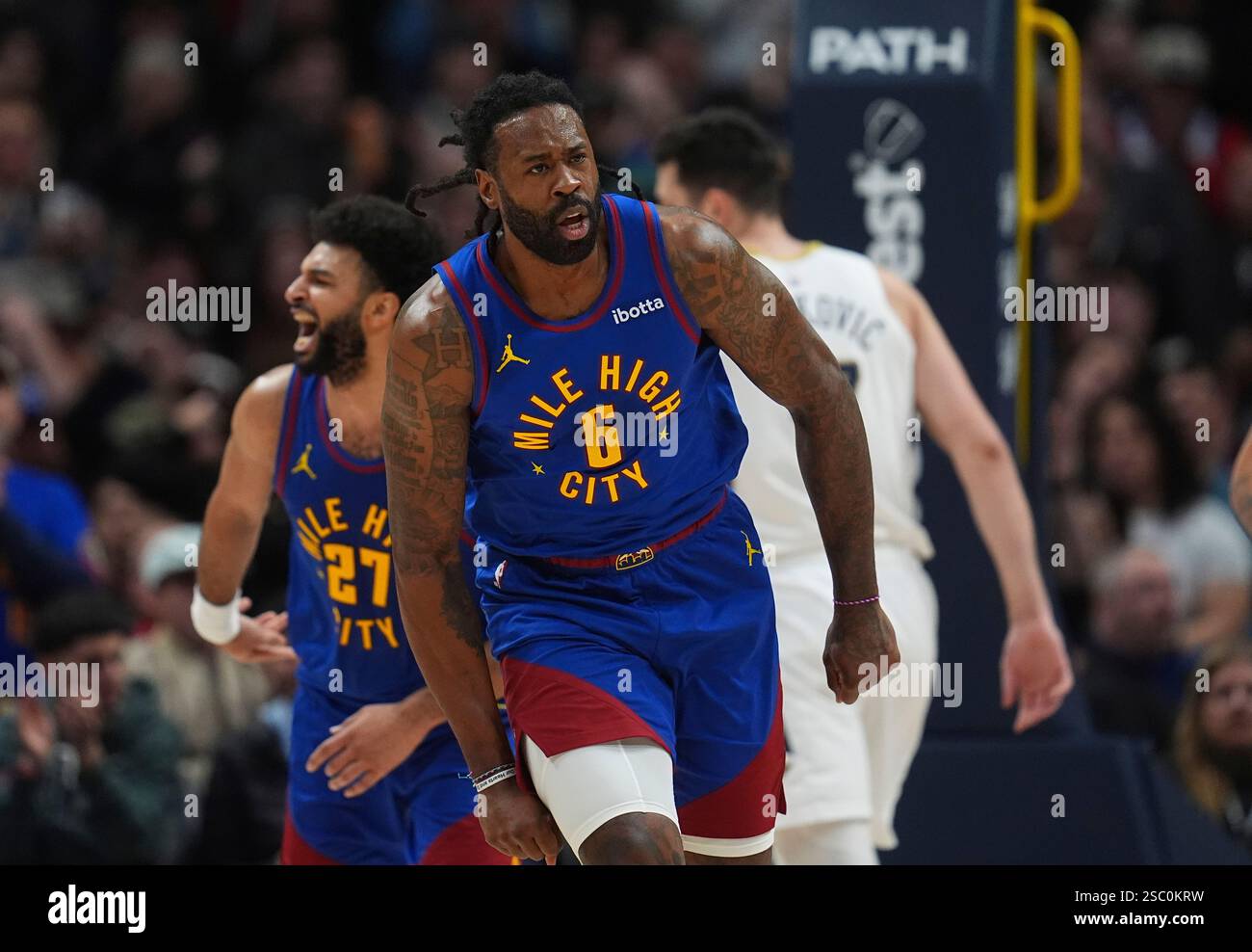 Denver Nuggets center DeAndre Jordan (6) in the second half of an NBA ...